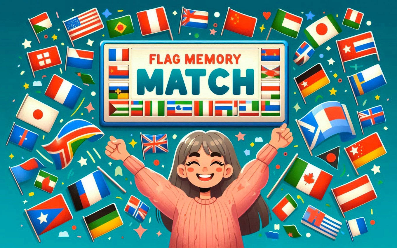 Flag Memory Match 🕹️ Hrajte zdarma na Play123